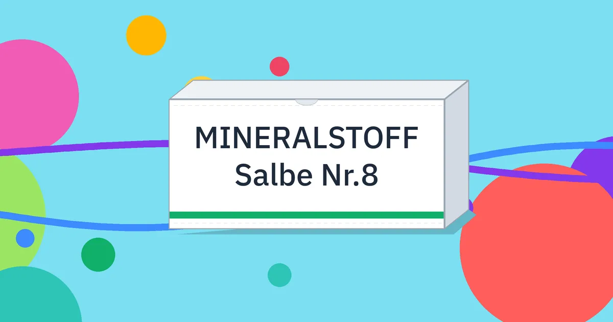 Symbolbild: Packung mit der Aufschrift MINERALSTOFF Salbe Nr.8 (PZN 02734367) – Verfügbarkeit und Bezug in Apotheken in Frankfurt am Main