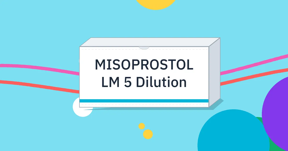 Symbolbild: Packung mit der Aufschrift MISOPROSTOL LM 5 Dilution (PZN 12956560) – Verfügbarkeit und Bezug in Apotheken in Frankfurt am Main