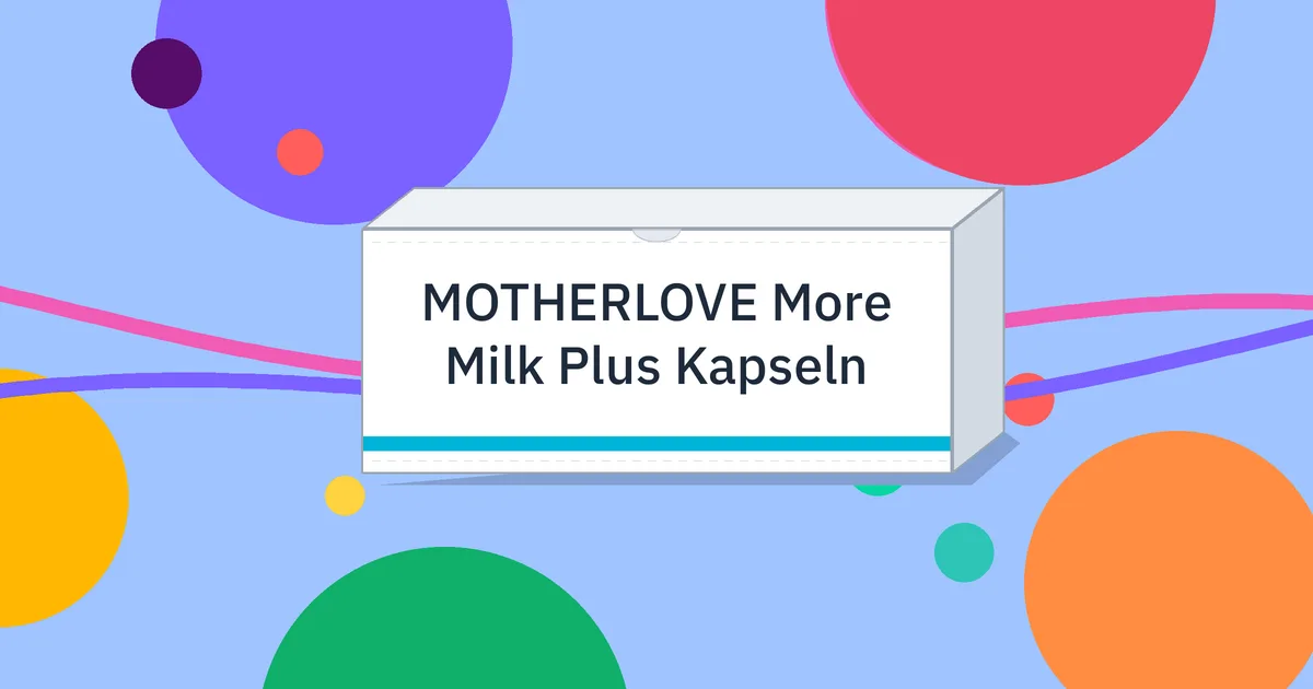 Symbolbild: Packung mit der Aufschrift MOTHERLOVE More Milk Plus Kapseln (PZN 17374130) – Verfügbarkeit und Bezug in Apotheken in Frankfurt am Main