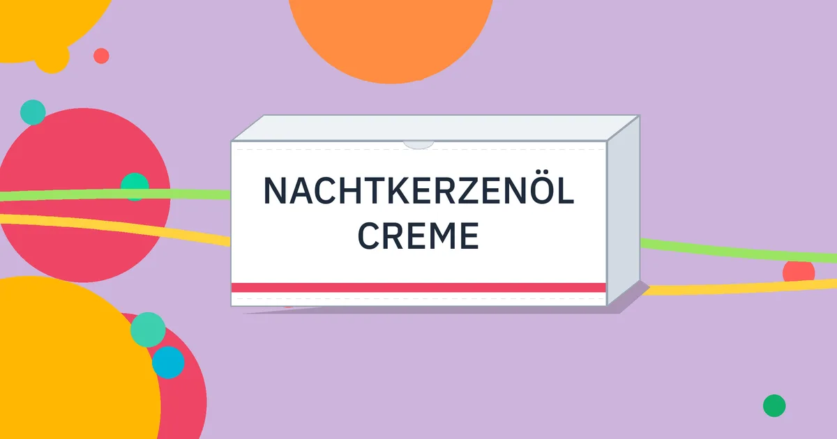Symbolbild: Packung mit der Aufschrift NACHTKERZENÖL CREME (PZN 11887466) – Verfügbarkeit und Bezug in Apotheken in Frankfurt am Main
