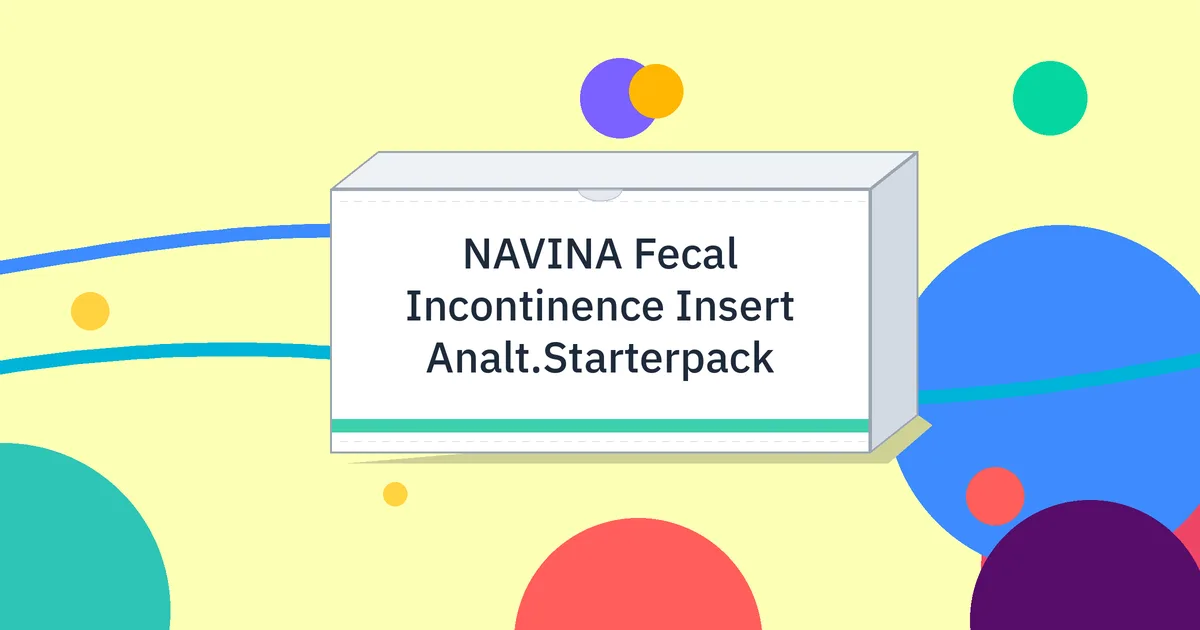 Symbolbild: Packung mit der Aufschrift NAVINA Fecal Incontinence Insert Analt.Starterpack (PZN 17259222) – Verfügbarkeit und Bezug in Apotheken in Frankfurt am Main