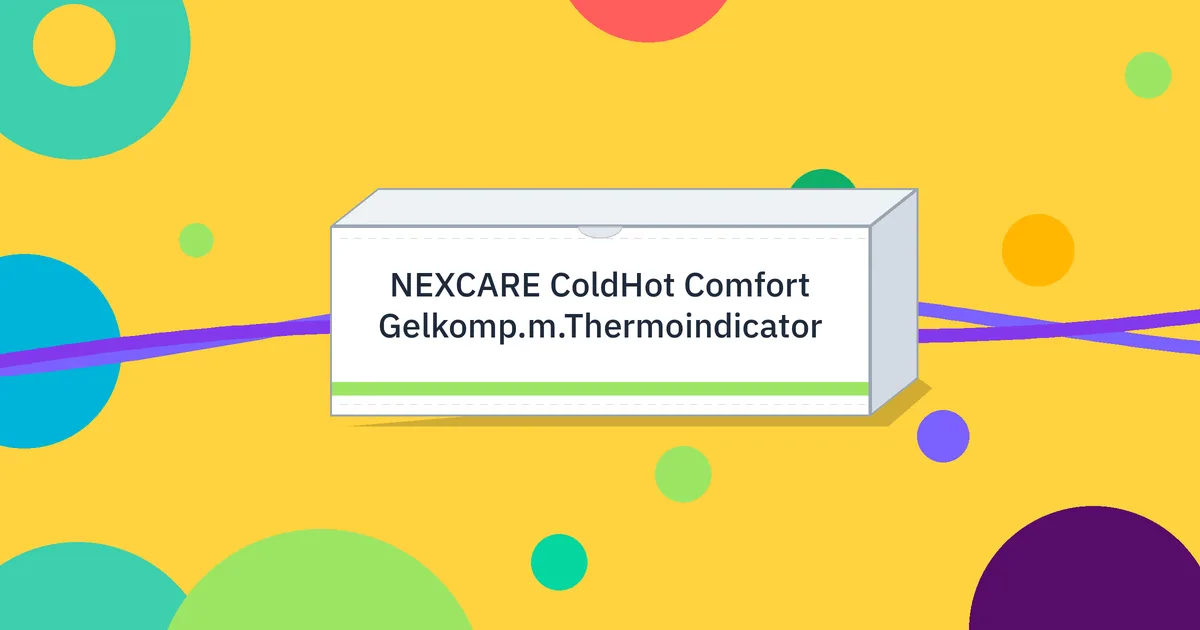 Symbolbild: Packung mit der Aufschrift NEXCARE ColdHot Comfort Gelkomp.m.Thermoindicator (PZN 14047235) – Verfügbarkeit und Bezug in Apotheken in Frankfurt am Main