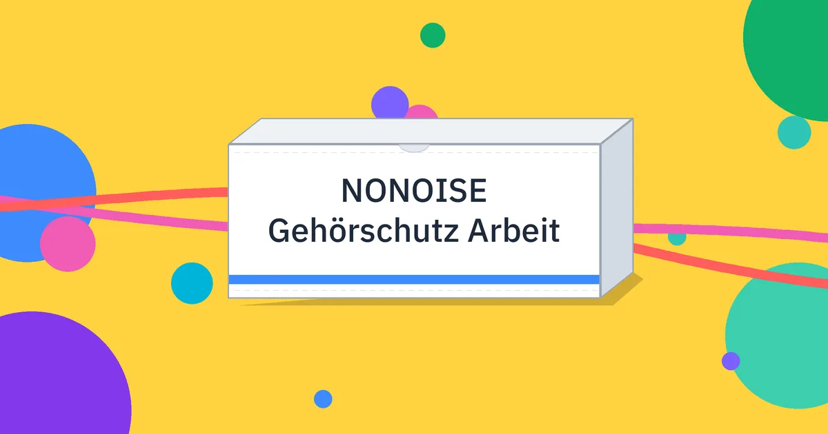 Symbolbild: Packung mit der Aufschrift NONOISE Gehörschutz Arbeit (PZN 11645220) – Verfügbarkeit und Bezug in Apotheken in Frankfurt am Main