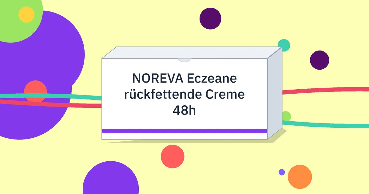 Symbolbild: Packung mit der Aufschrift NOREVA Eczeane rückfettende Creme 48h (PZN 20690627) – Verfügbarkeit und Bezug in Apotheken in Frankfurt am Main