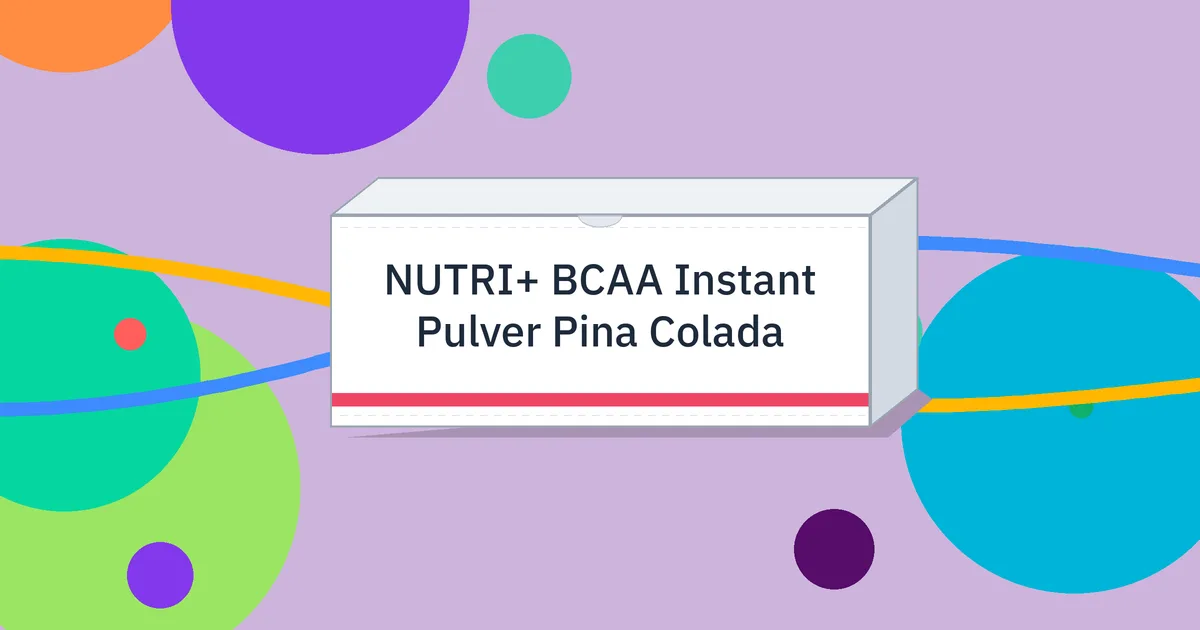 Symbolbild: Packung mit der Aufschrift NUTRI+ BCAA Instant Pulver Pina Colada (PZN 19670602) – Verfügbarkeit und Bezug in Apotheken in Frankfurt am Main
