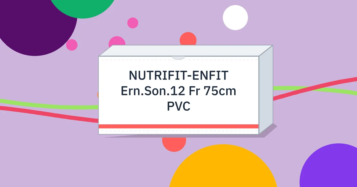 Symbolbild: Packung mit der Aufschrift NUTRIFIT-ENFIT Ern.Son.12 Fr 75cm PVC (PZN 17272748) – Verfügbarkeit und Bezug in Apotheken in Frankfurt am Main