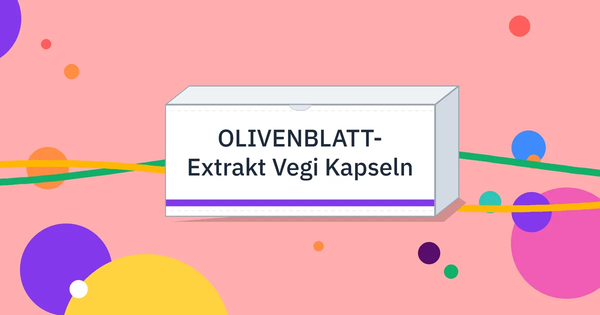 Symbolbild: Packung mit der Aufschrift OLIVENBLATT-Extrakt Vegi Kapseln (PZN 04205259) – Verfügbarkeit und Bezug in Apotheken in Frankfurt am Main