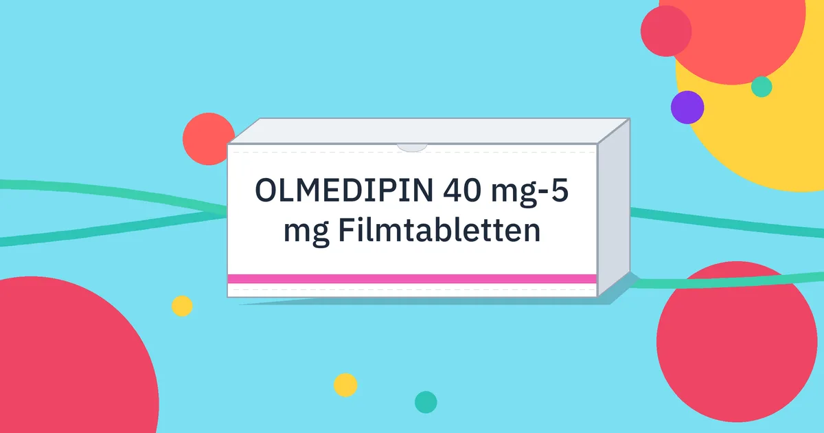 Symbolbild: Packung mit der Aufschrift OLMEDIPIN 40 mg-5 mg Filmtabletten (PZN 13752664) – Verfügbarkeit und Bezug in Apotheken in Frankfurt am Main