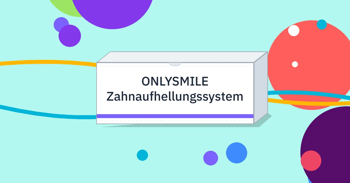 Symbolbild: Packung mit der Aufschrift ONLYSMILE Zahnaufhellungssystem (PZN 20791305) – Verfügbarkeit und Bezug in Apotheken in Frankfurt am Main