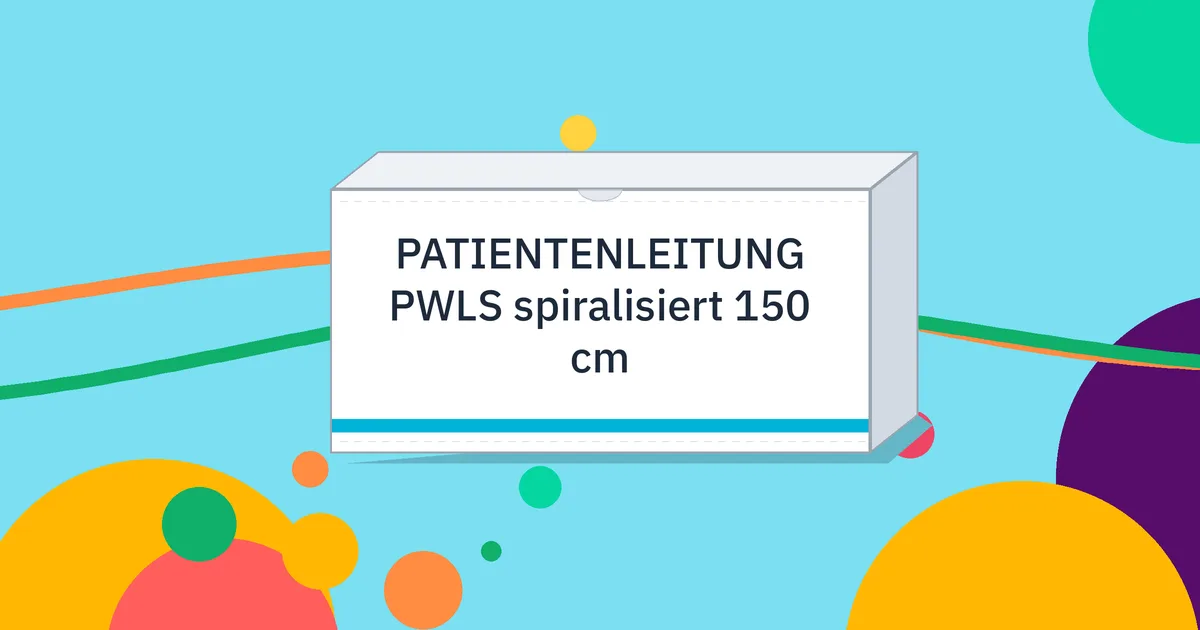 Symbolbild: Packung mit der Aufschrift PATIENTENLEITUNG PWLS spiralisiert 150 cm (PZN 11015795) – Verfügbarkeit und Bezug in Apotheken in Frankfurt am Main