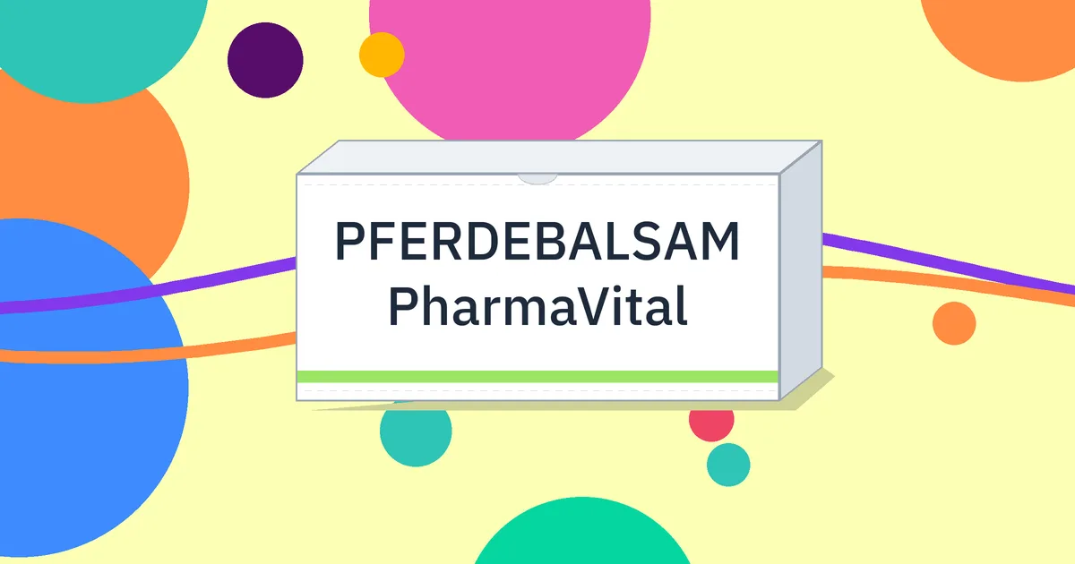 Symbolbild: Packung mit der Aufschrift PFERDEBALSAM PharmaVital (PZN 07786601) – Verfügbarkeit und Bezug in Apotheken in Frankfurt am Main