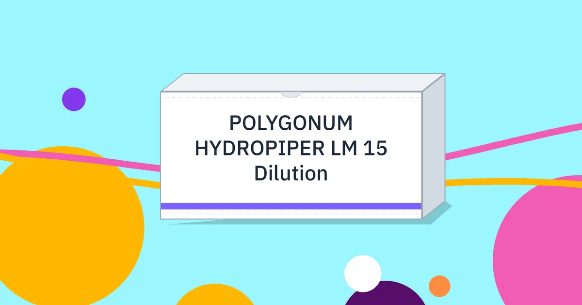 Symbolbild: Packung mit der Aufschrift POLYGONUM HYDROPIPER LM 15 Dilution (PZN 13662435) – Verfügbarkeit und Bezug in Apotheken in Frankfurt am Main