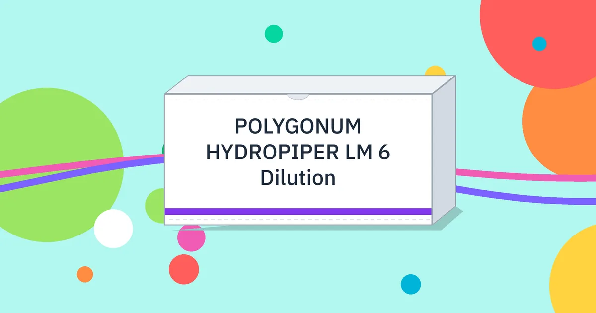 Symbolbild: Packung mit der Aufschrift POLYGONUM HYDROPIPER LM 6 Dilution (PZN 13662346) – Verfügbarkeit und Bezug in Apotheken in Frankfurt am Main