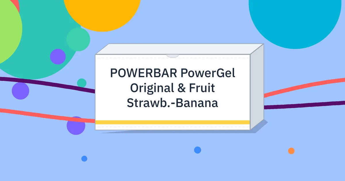 Symbolbild: Packung mit der Aufschrift POWERBAR PowerGel Original & Fruit Strawb.-Banana (PZN 15531424) – Verfügbarkeit und Bezug in Apotheken in Frankfurt am Main