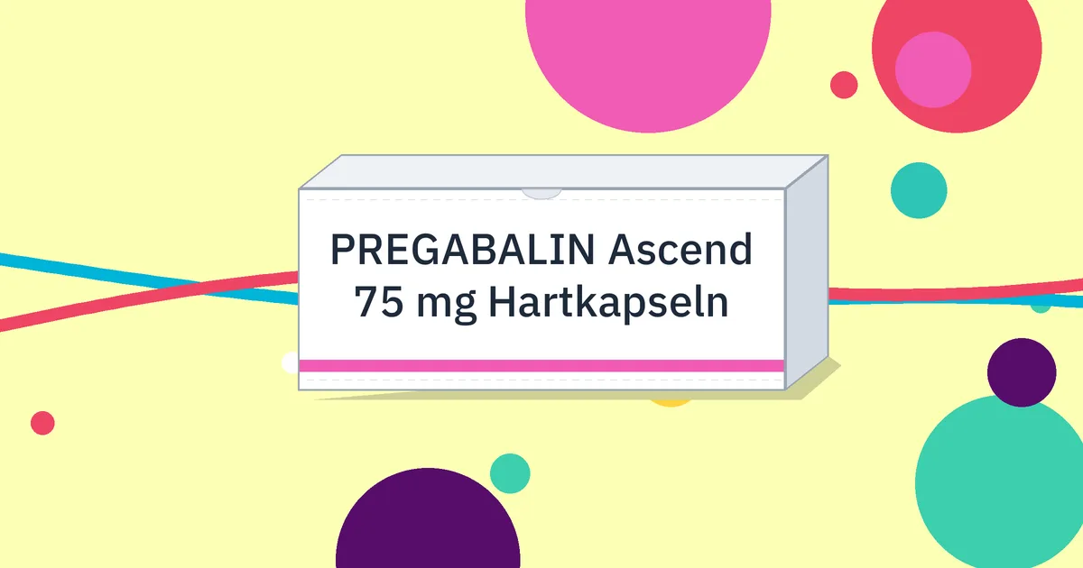 Symbolbild: Packung mit der Aufschrift PREGABALIN Ascend 75 mg Hartkapseln (PZN 16042615) – Verfügbarkeit und Bezug in Apotheken in Frankfurt am Main