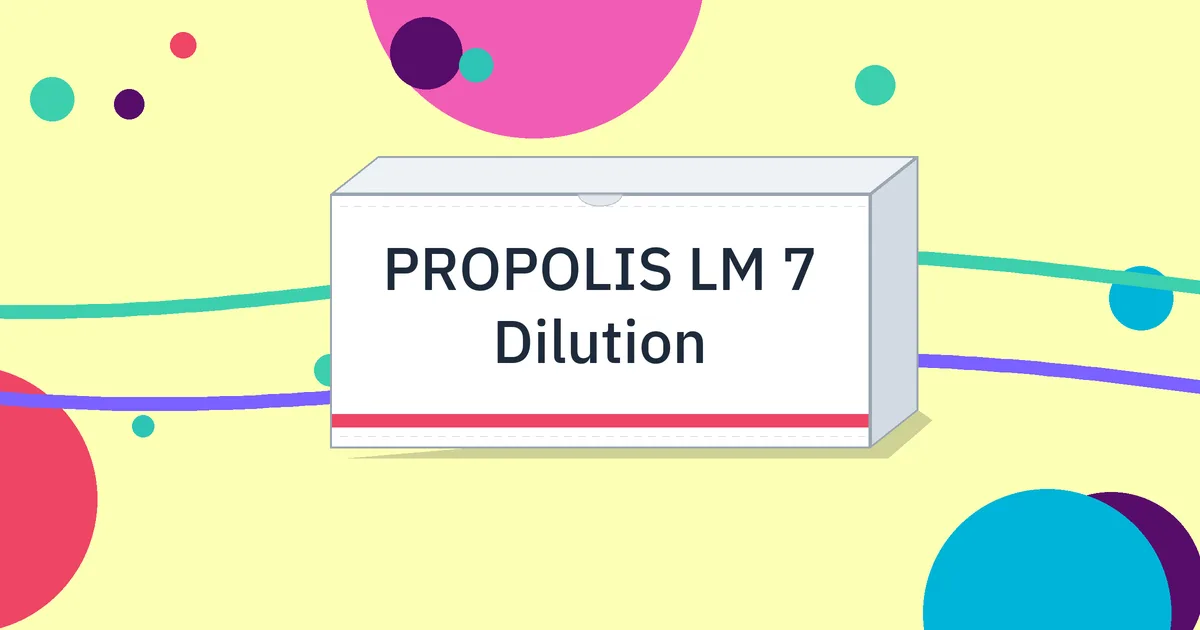 Symbolbild: Packung mit der Aufschrift PROPOLIS LM 7 Dilution (PZN 13044542) – Verfügbarkeit und Bezug in Apotheken in Frankfurt am Main