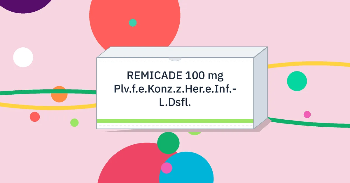 Symbolbild: Packung mit der Aufschrift REMICADE 100 mg Plv.f.e.Konz.z.Her.e.Inf.-L.Dsfl. (PZN 13582908) – Verfügbarkeit und Bezug in Apotheken in Frankfurt am Main