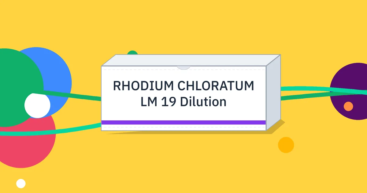 Symbolbild: Packung mit der Aufschrift RHODIUM CHLORATUM LM 19 Dilution (PZN 13050011) – Verfügbarkeit und Bezug in Apotheken in Frankfurt am Main