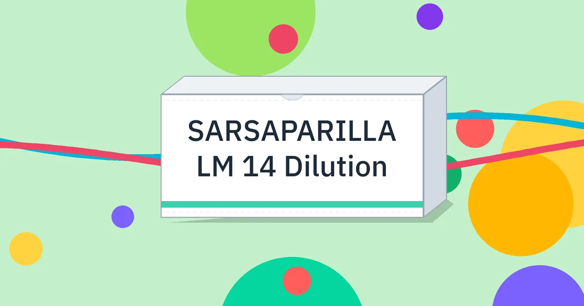 Symbolbild: Packung mit der Aufschrift SARSAPARILLA LM 14 Dilution (PZN 13183083) – Verfügbarkeit und Bezug in Apotheken in Frankfurt am Main