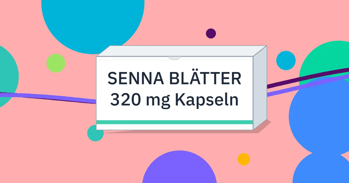 Symbolbild: Packung mit der Aufschrift SENNA BLÄTTER 320 mg Kapseln (PZN 18217125) – Verfügbarkeit und Bezug in Apotheken in Frankfurt am Main