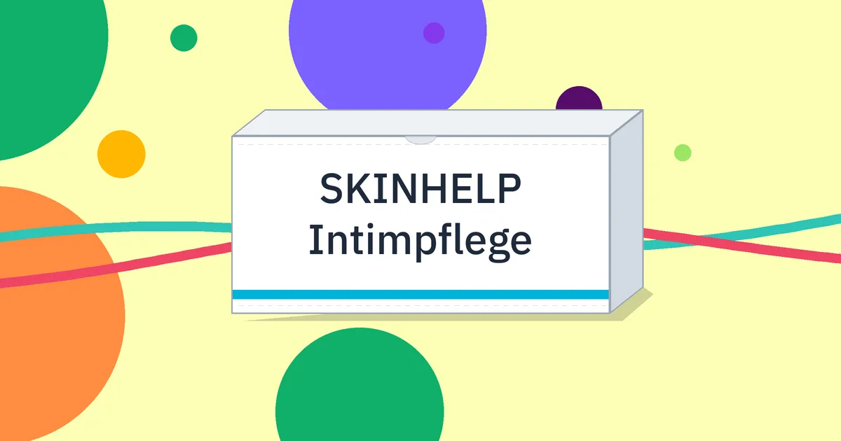 Symbolbild: Packung mit der Aufschrift SKINHELP Intimpflege (PZN 10100487) – Verfügbarkeit und Bezug in Apotheken in Frankfurt am Main