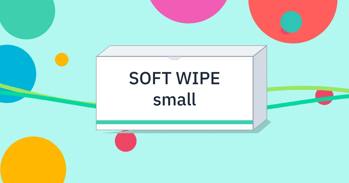 Symbolbild: Packung mit der Aufschrift SOFT WIPE small (PZN 06590787) – Verfügbarkeit und Bezug in Apotheken in Frankfurt am Main