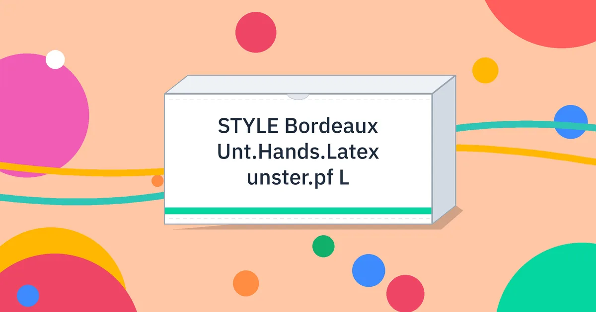 Symbolbild: Packung mit der Aufschrift STYLE Bordeaux Unt.Hands.Latex unster.pf L (PZN 15566374) – Verfügbarkeit und Bezug in Apotheken in Frankfurt am Main