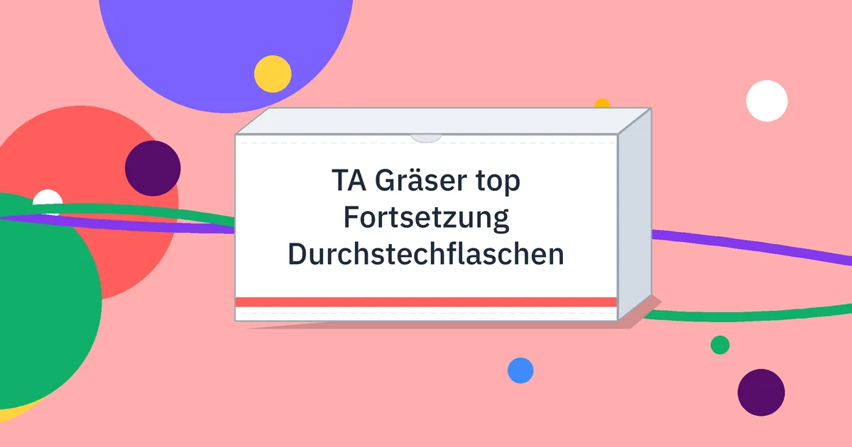 Symbolbild: Packung mit der Aufschrift TA Gräser top Fortsetzung Durchstechflaschen (PZN 03106897) – Verfügbarkeit und Bezug in Apotheken in Frankfurt am Main
