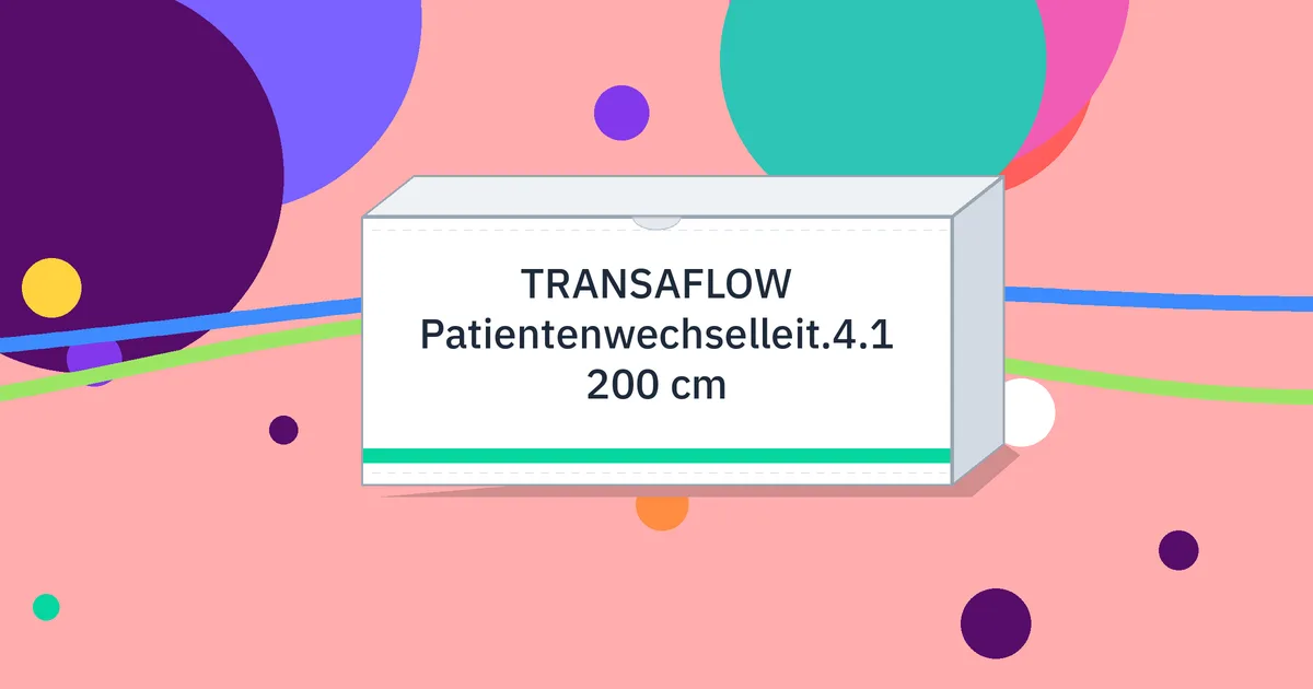 Symbolbild: Packung mit der Aufschrift TRANSAFLOW Patientenwechselleit.4.1 200 cm (PZN 18817167) – Verfügbarkeit und Bezug in Apotheken in Frankfurt am Main