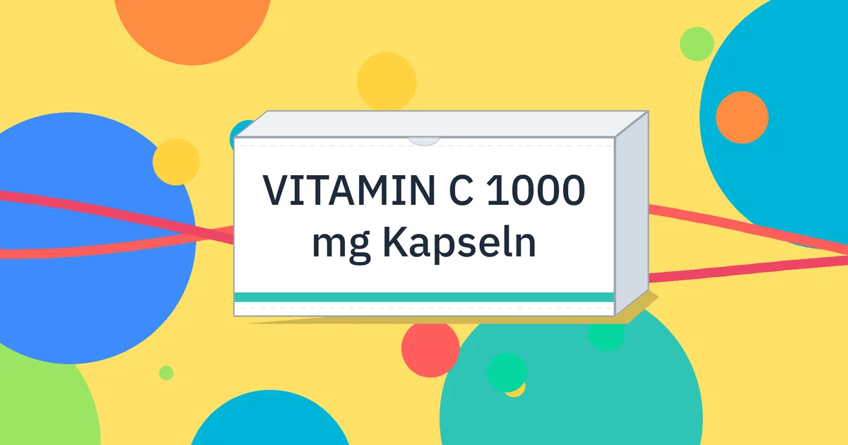 Symbolbild: Packung mit der Aufschrift VITAMIN C 1000 mg Kapseln (PZN 18388542) – Verfügbarkeit und Bezug in Apotheken in Frankfurt am Main