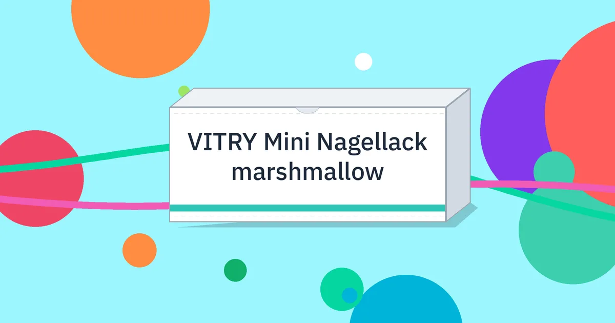 Symbolbild: Packung mit der Aufschrift VITRY Mini Nagellack marshmallow (PZN 11142909) – Verfügbarkeit und Bezug in Apotheken in Frankfurt am Main