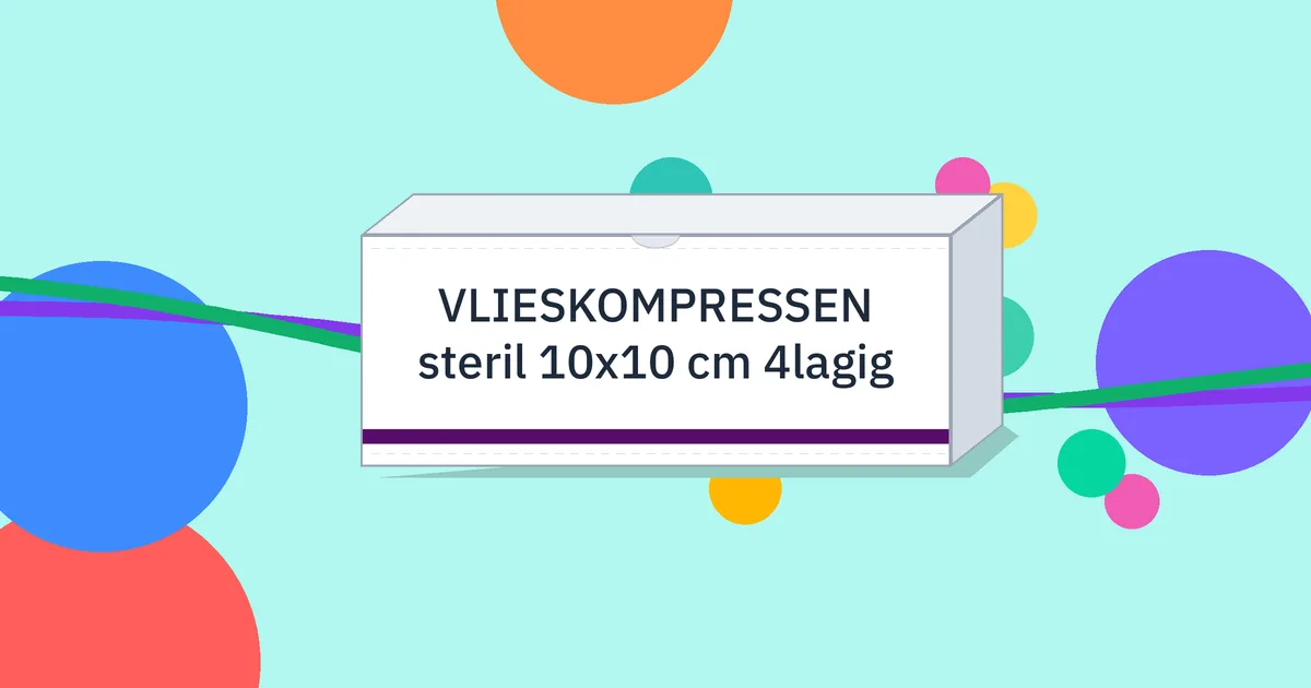 Symbolbild: Packung mit der Aufschrift VLIESKOMPRESSEN steril 10x10 cm 4lagig (PZN 17549492) – Verfügbarkeit und Bezug in Apotheken in Frankfurt am Main