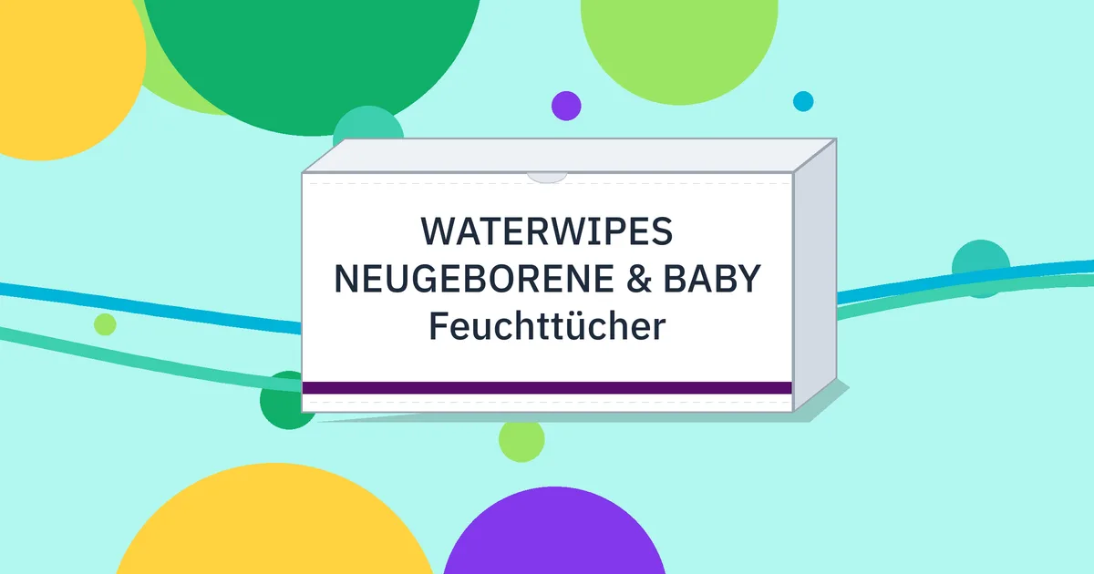 Symbolbild: Packung mit der Aufschrift WATERWIPES NEUGEBORENE & BABY Feuchttücher (PZN 20059188) – Verfügbarkeit und Bezug in Apotheken in Frankfurt am Main