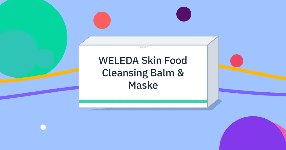 Symbolbild: Packung mit der Aufschrift WELEDA Skin Food Cleansing Balm & Maske (PZN 19367714) – Verfügbarkeit und Bezug in Apotheken in Frankfurt am Main