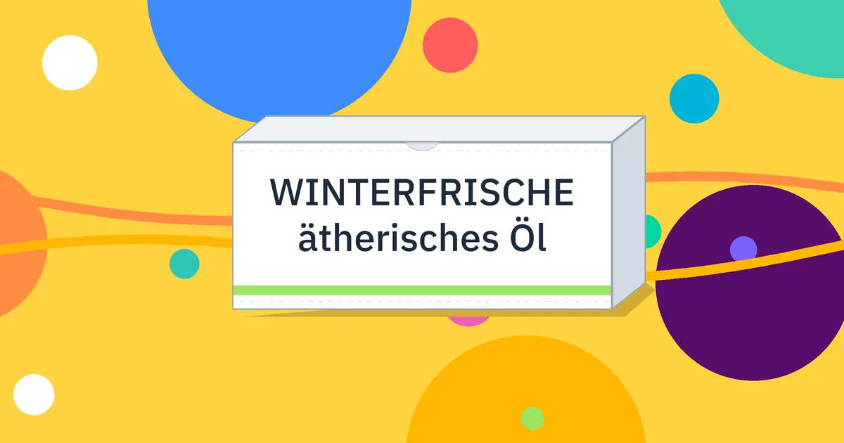 Symbolbild: Packung mit der Aufschrift WINTERFRISCHE ätherisches Öl (PZN 01044560) – Verfügbarkeit und Bezug in Apotheken in Frankfurt am Main