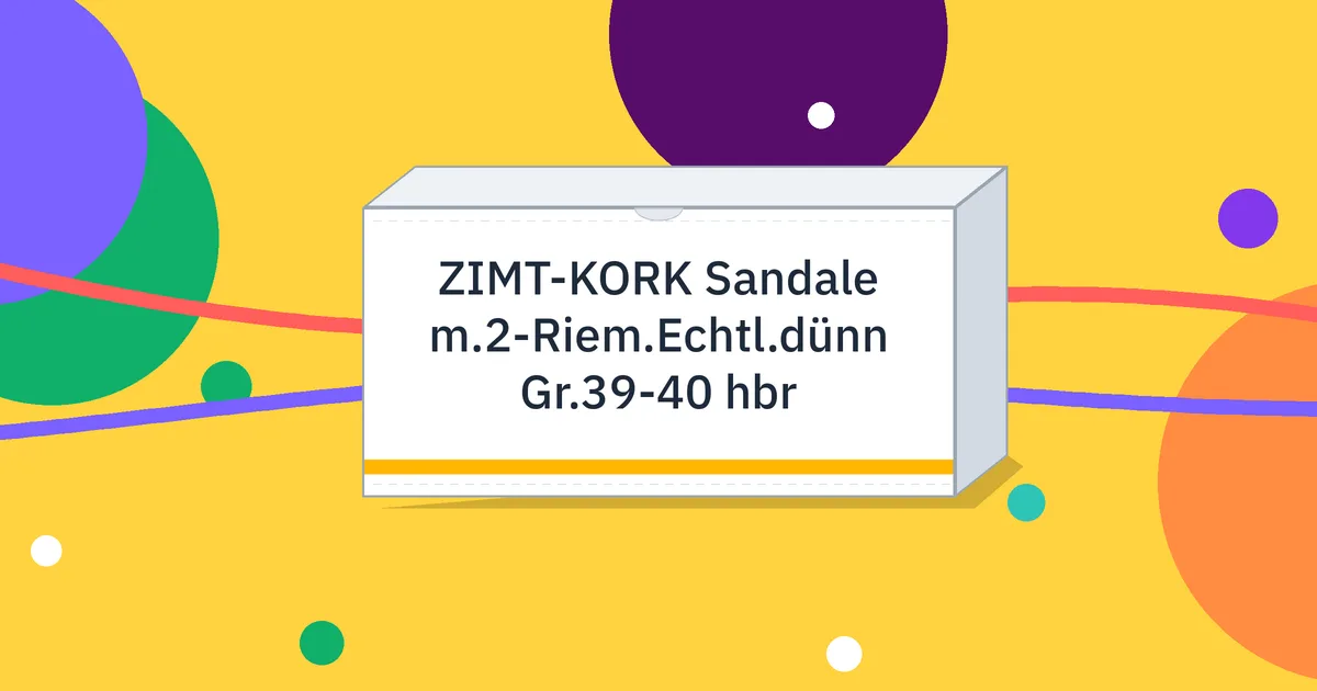 Symbolbild: Packung mit der Aufschrift ZIMT-KORK Sandale m.2-Riem.Echtl.dünn Gr.39-40 hbr (PZN 19729117) – Verfügbarkeit und Bezug in Apotheken in Frankfurt am Main