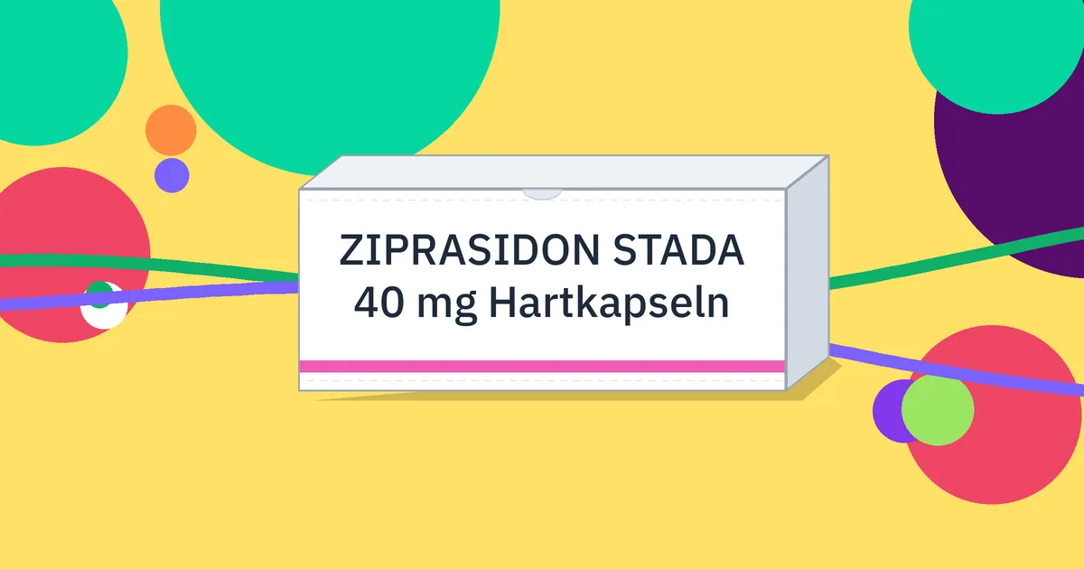 Symbolbild: Packung mit der Aufschrift ZIPRASIDON STADA 40 mg Hartkapseln (PZN 13570609) – Verfügbarkeit und Bezug in Apotheken in Frankfurt am Main
