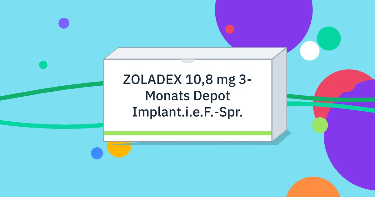 Symbolbild: Packung mit der Aufschrift ZOLADEX 10,8 mg 3-Monats Depot Implant.i.e.F.-Spr. (PZN 19358342) – Verfügbarkeit und Bezug in Apotheken in Frankfurt am Main