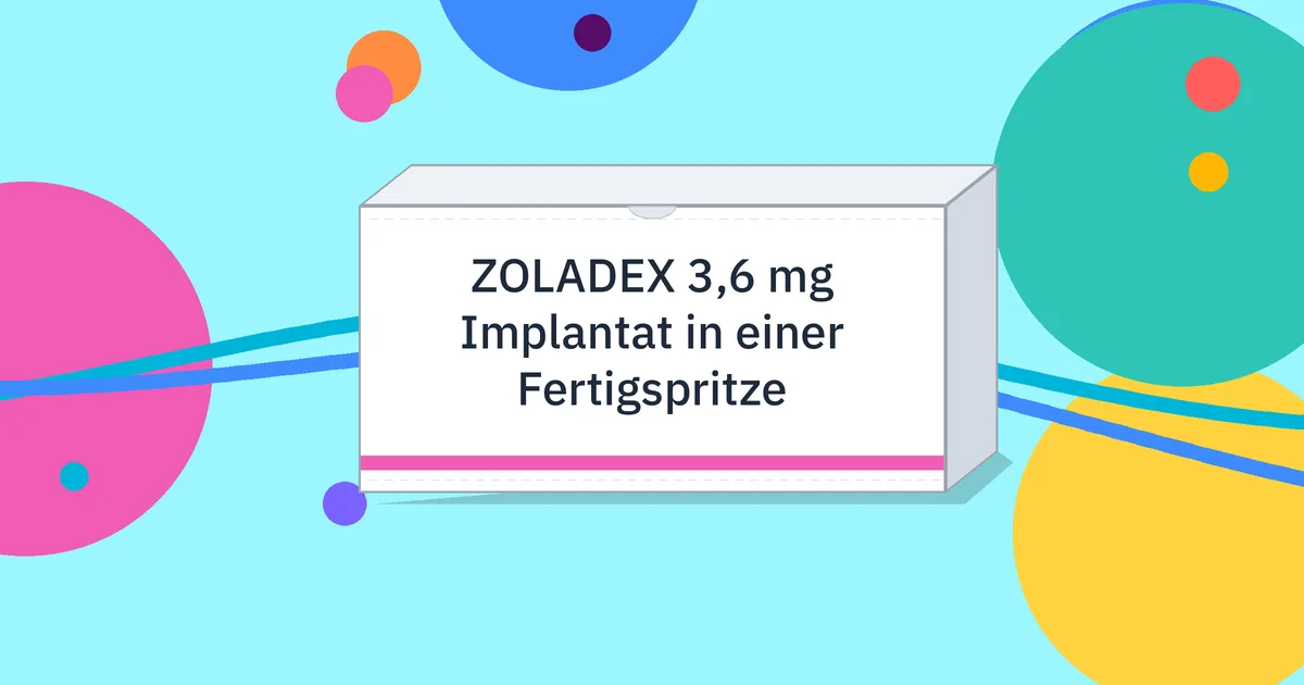 Symbolbild: Packung mit der Aufschrift ZOLADEX 3,6 mg Implantat in einer Fertigspritze (PZN 11579109) – Verfügbarkeit und Bezug in Apotheken in Frankfurt am Main