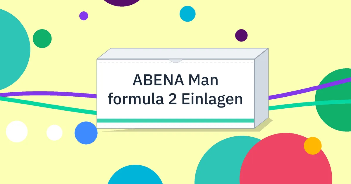 Symbolbild: Packung mit der Aufschrift ABENA Man formula 2 Einlagen (PZN 16916540) – Verfügbarkeit und Bezug in Apotheken in Frankfurt am Main