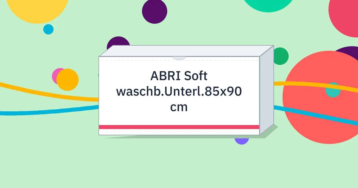Symbolbild: Packung mit der Aufschrift ABRI Soft waschb.Unterl.85x90 cm (PZN 08857792) – Verfügbarkeit und Bezug in Apotheken in Frankfurt am Main