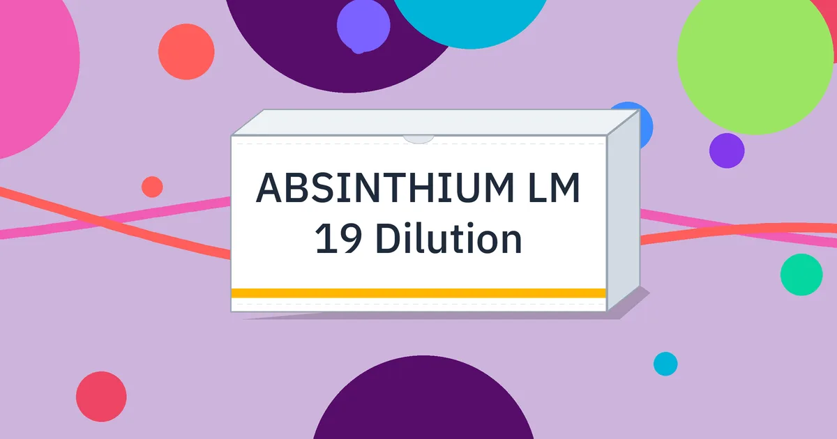 Symbolbild: Packung mit der Aufschrift ABSINTHIUM LM 19 Dilution (PZN 13261564) – Verfügbarkeit und Bezug in Apotheken in Frankfurt am Main