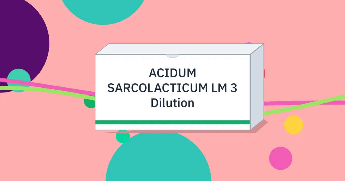 Symbolbild: Packung mit der Aufschrift ACIDUM SARCOLACTICUM LM 3 Dilution (PZN 13282655) – Verfügbarkeit und Bezug in Apotheken in Frankfurt am Main