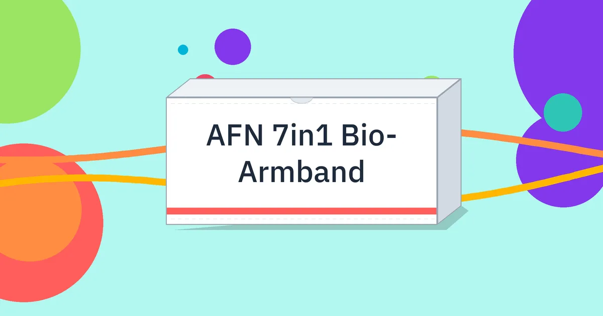 Symbolbild: Packung mit der Aufschrift AFN 7in1 Bio-Armband (PZN 16594332) – Verfügbarkeit und Bezug in Apotheken in Frankfurt am Main