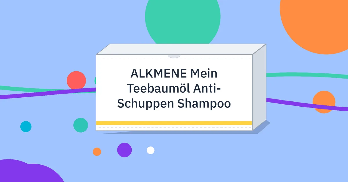 Symbolbild: Packung mit der Aufschrift ALKMENE Mein Teebaumöl Anti-Schuppen Shampoo (PZN 17638681) – Verfügbarkeit und Bezug in Apotheken in Frankfurt am Main