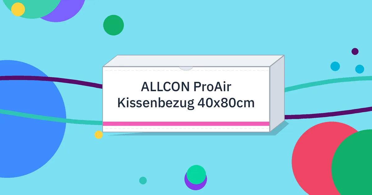Symbolbild: Packung mit der Aufschrift ALLCON ProAir Kissenbezug 40x80cm (PZN 02064932) – Verfügbarkeit und Bezug in Apotheken in Frankfurt am Main