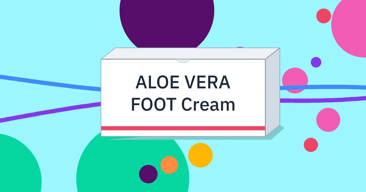 Symbolbild: Packung mit der Aufschrift ALOE VERA FOOT Cream (PZN 03661340) – Verfügbarkeit und Bezug in Apotheken in Frankfurt am Main