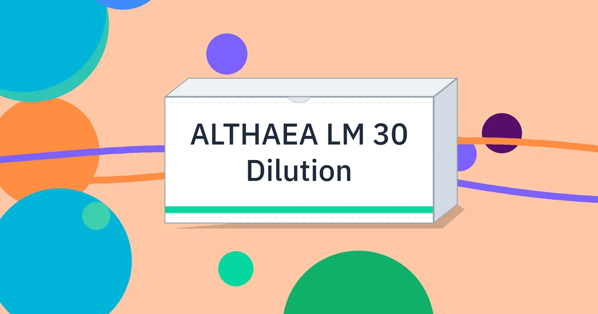 Symbolbild: Packung mit der Aufschrift ALTHAEA LM 30 Dilution (PZN 13315509) – Verfügbarkeit und Bezug in Apotheken in Frankfurt am Main
