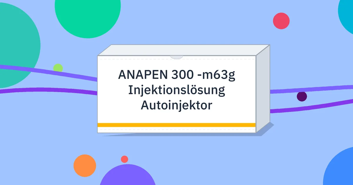 Symbolbild: Packung mit der Aufschrift ANAPEN 300 -m63g Injektionslösung Autoinjektor (PZN 19195153) – Verfügbarkeit und Bezug in Apotheken in Frankfurt am Main