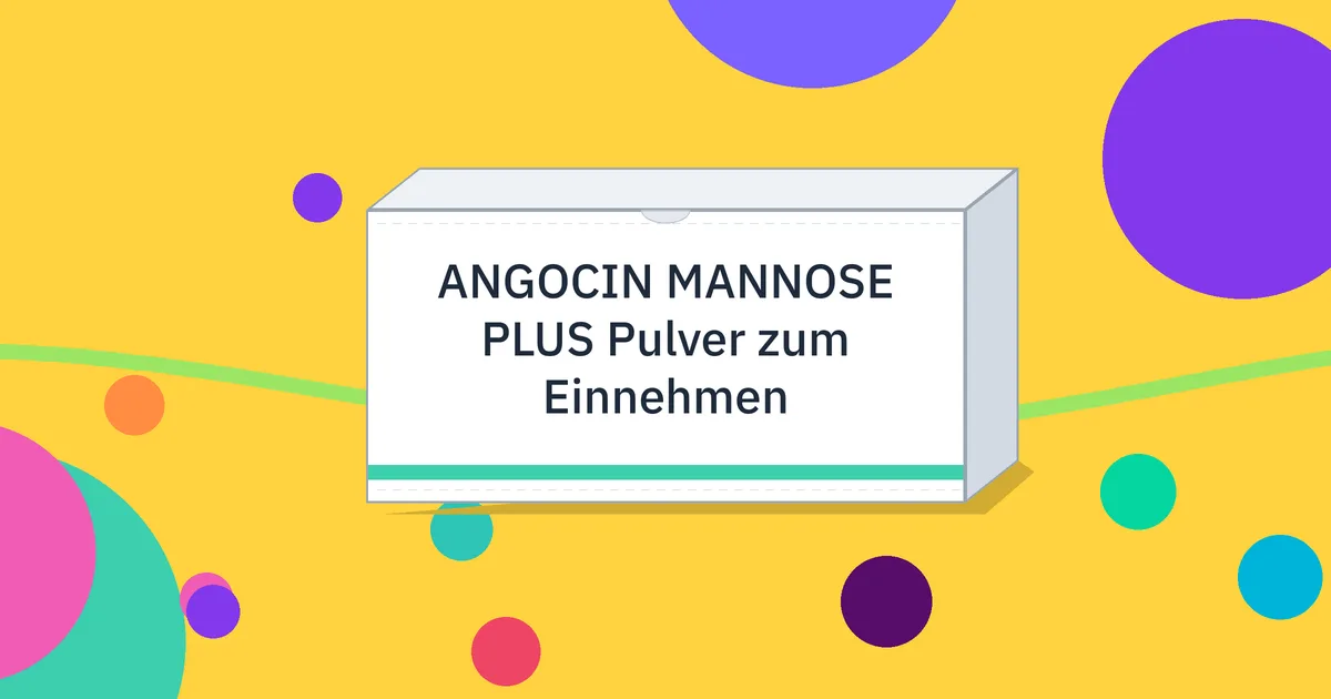 Symbolbild: Packung mit der Aufschrift ANGOCIN MANNOSE PLUS Pulver zum Einnehmen (PZN 20168084) – Verfügbarkeit und Bezug in Apotheken in Frankfurt am Main